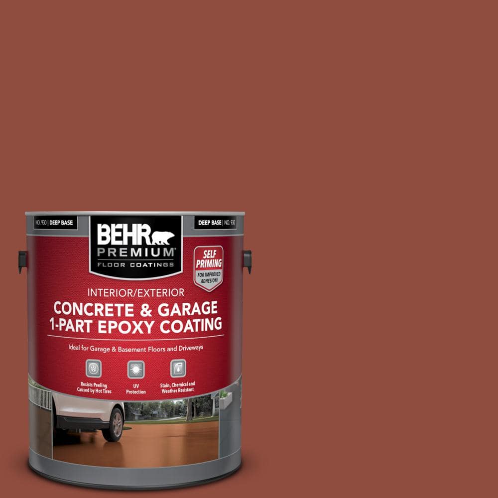 BEHR PREMIUM 1 gal. #SC-330 Redwood Self-Priming 1-Part Epoxy Satin ...
