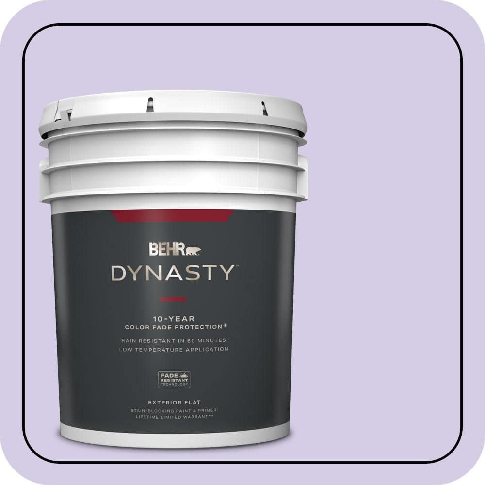 BEHR DYNASTY 5 gal. #640A-3 Potentially Purple Flat Exterior Stain ...