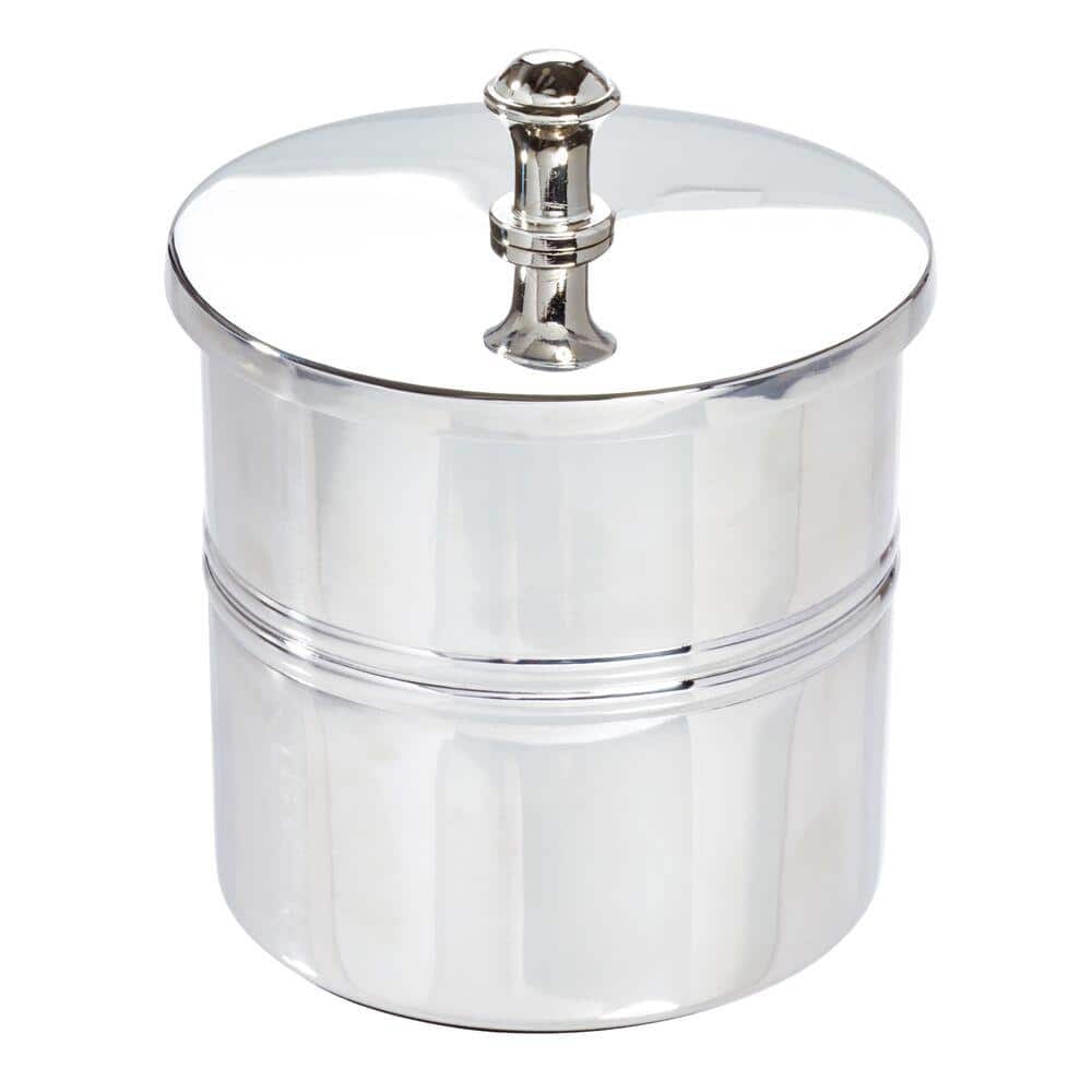 IDESIGN Bailey Canister in Chrome 29824 - The Home Depot