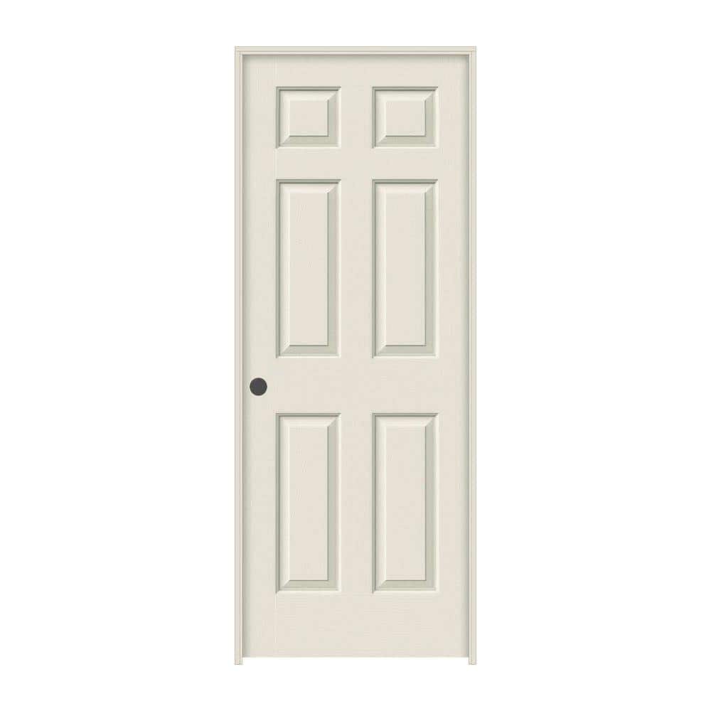 JELD-WEN 32 in. x 78 in. Colonist Primed Right-Hand Textured Molded ...
