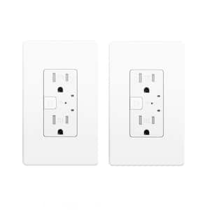 Lukyamzn 15A Tamper-Resistant Smart Wall Outlet with Alexa, Google ...