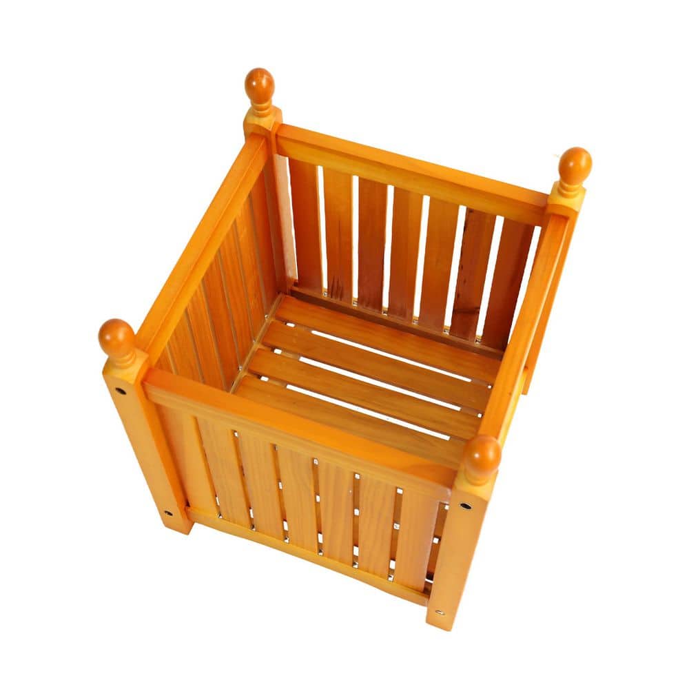 Zeus & Ruta 15.75 in. L x 15.75 in. W x 18.5 in. H Teak Wood Square ...