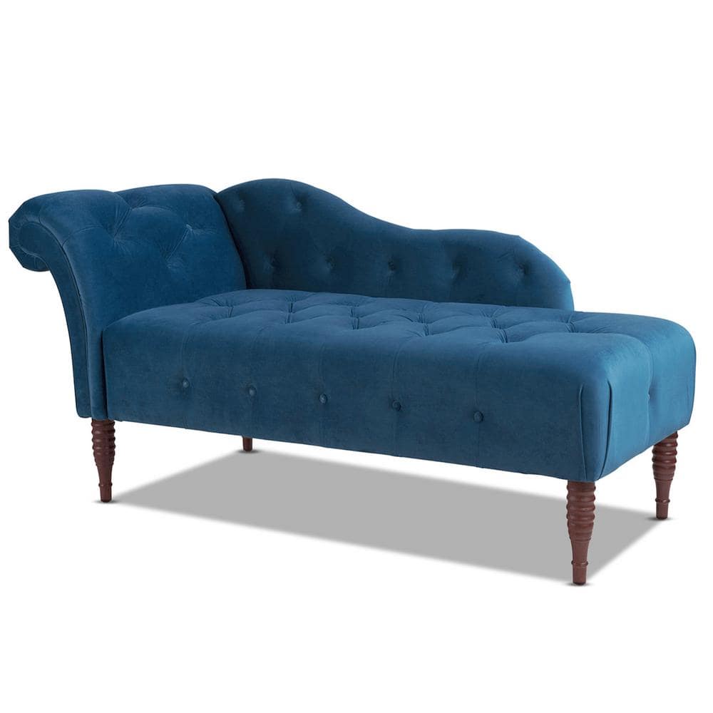 Jennifer Taylor Samuel Traditional Teal Satin Velvet Right Arm Facing ...