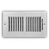 Everbilt 8 in. x 4 in. 2-Way Steel Wall/Ceiling Register in White ...
