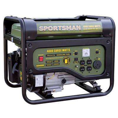 Sportsman 4,000/3,500-Watt Recoil Start Dual Fuel Gasoline Propane ...