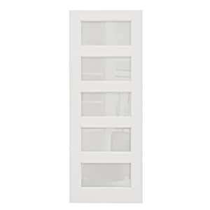 Have a question about TENONER 30 in. x 80 in. MDF, Frosted Glass, White ...