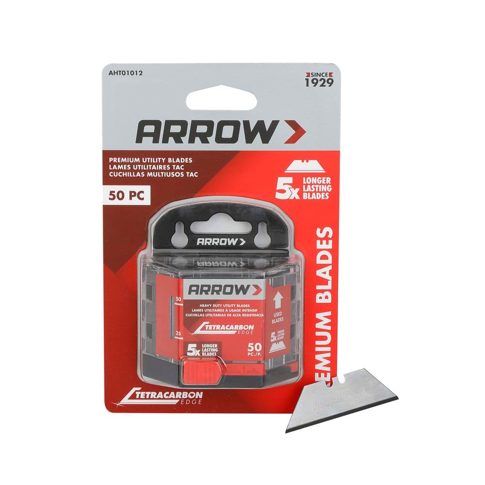 Arrow Fastener TetraCarbon Utility Blades 50-Pack (Tac) AHT01012 - The ...