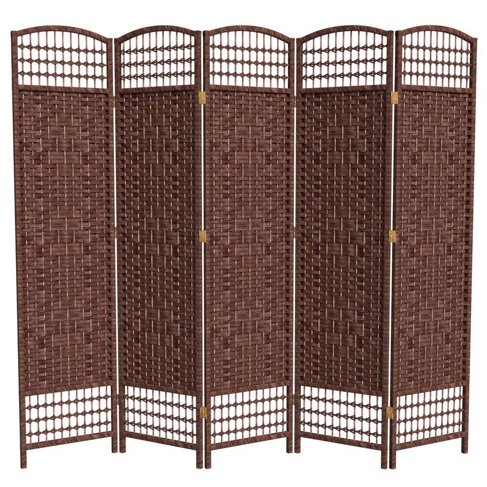 RED LANTERN 5.5 ft. Dark Red 5-Panel Room Divider FB-DMND-DRD-5P - The ...
