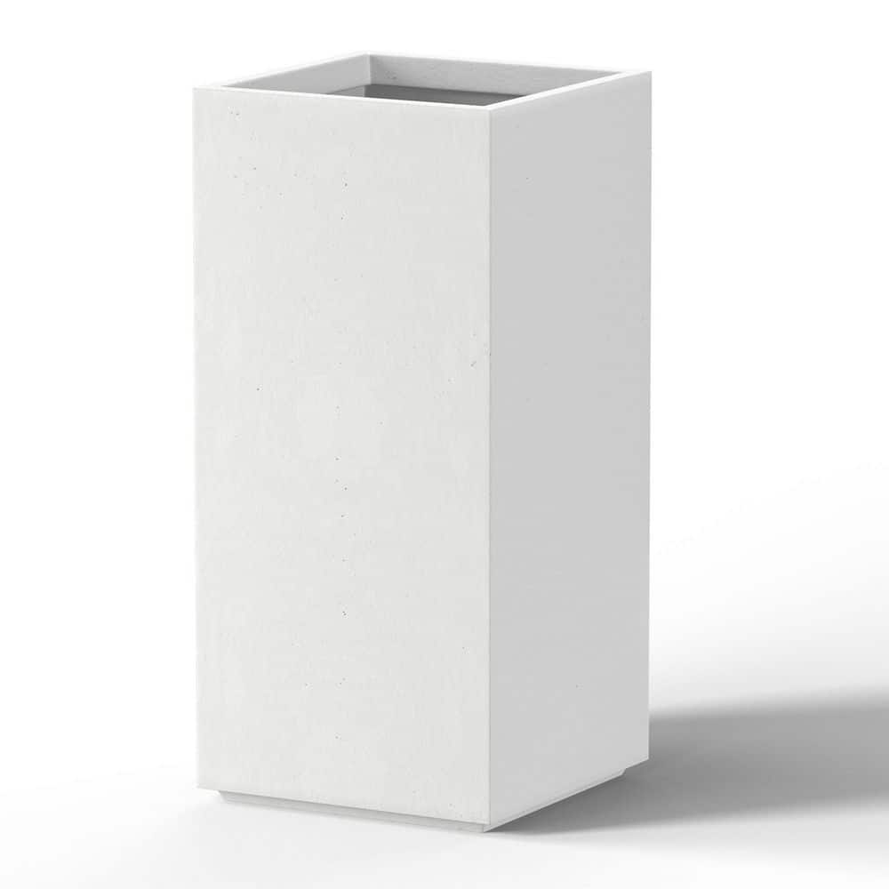 Sapcrete 11.5 in. Large Crisp White(Enhanced Interior) Concrete ...