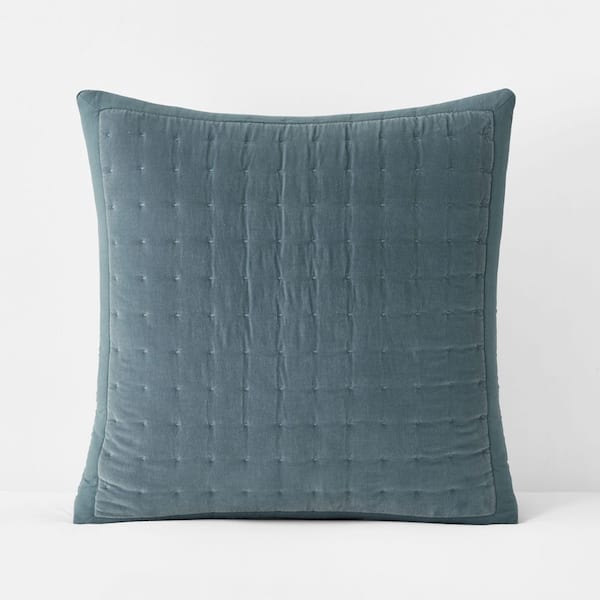 The Company Store Legends Luxury Tufted Stitch Velvet Quilted Mineral ...