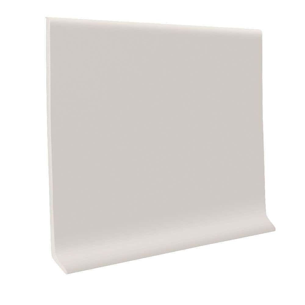 ROPPE Pinnacle Rubber Light Gray 4 in. x 1/8 in. x 48 in. Wall Cove ...