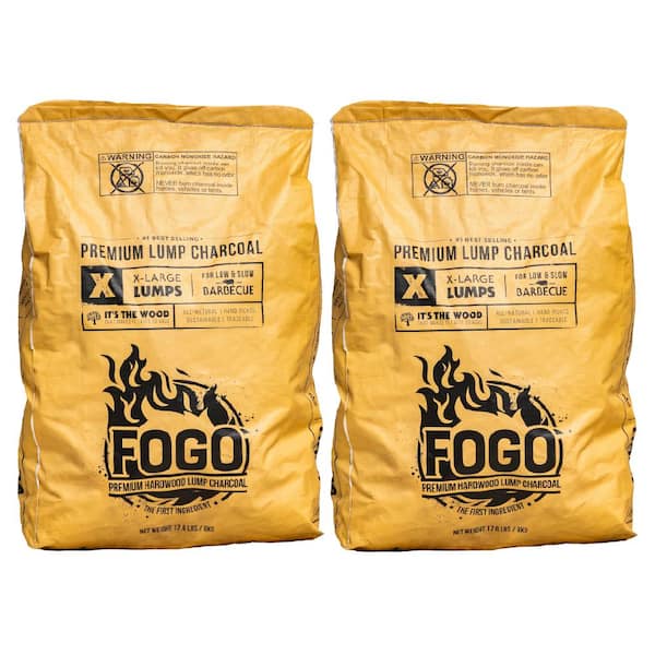 FOGO 17.6 lbs. Super Premium Lump Charcoal - (2 Pack) FP17-2 - The Home ...