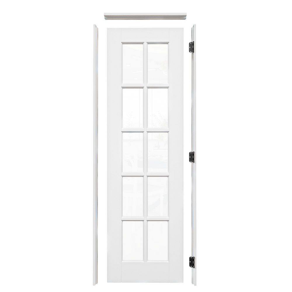 ARK DESIGN 24 in. x 96 in. Left Handed 10-Lite Clear Glass White ...
