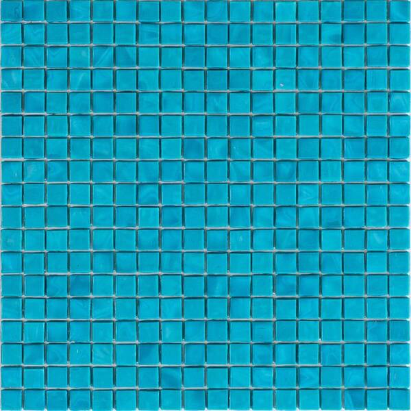 Apollo Tile Skosh 4" x 6" Glossy Dark Blue-Green Glass Mosaic Uniform ...