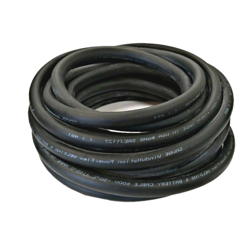 WindyNation 2 0 Gauge 20 Ft Black Welding Cable 2 0G 20B The Home Depot WindyNation 2 0 Gauge 20 Ft Black Welding Cable 2 0G 20B The Home Depot