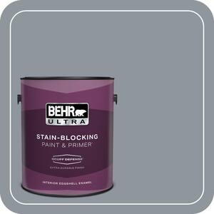 BEHR DYNASTY 1 gal. #MQ5-21 Radiant Silver Flat Exterior Stain-Blocking ...
