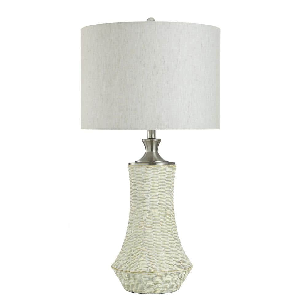 StyleCraft 32.5 in. White Urn Task And Reading Table Lamp for Living ...