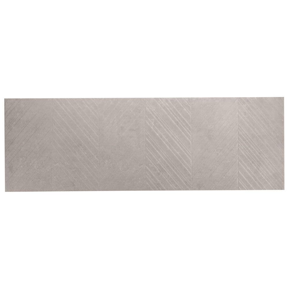 Ivy Hill Tile Urbane Linen Warm Gray Chevron 4 in. x 0.33 in. Matte ...