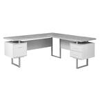 Monarch 70 Inch Contemporary Office Furniture Computer Desk, White-VM ...