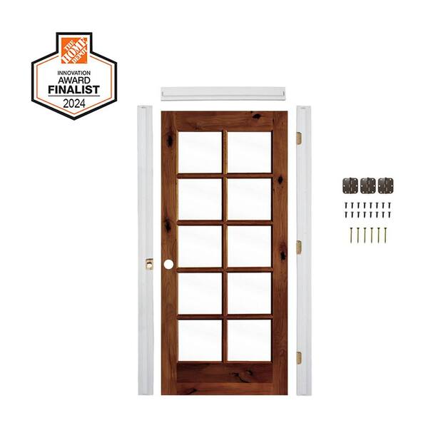 Krosswood Doors DIY 30in.x80in. Right-Hand 10-Lite ClearGlass ...