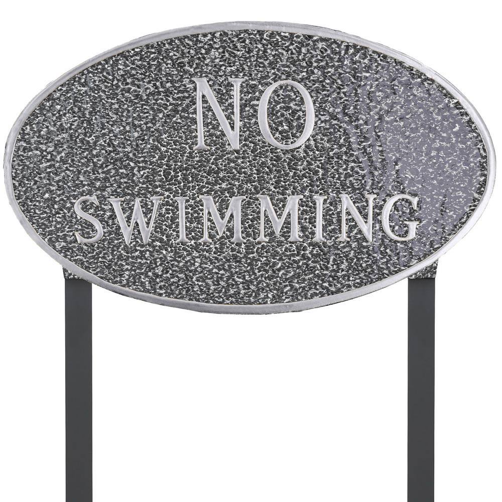 Montague Metal Products 10 in. x 18 in. Large Oval No Swimming ...