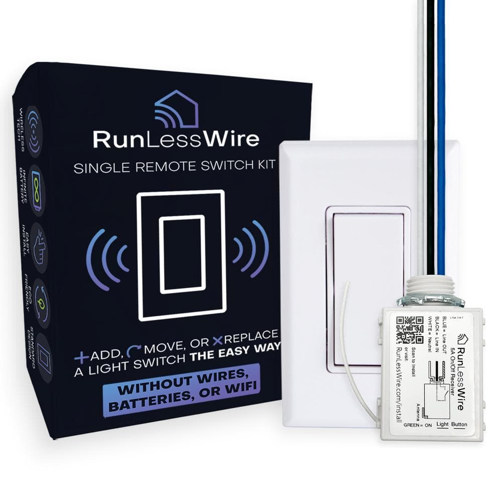 Have a question about RunLessWire Simple Wireless Light Switch Kit, No ...