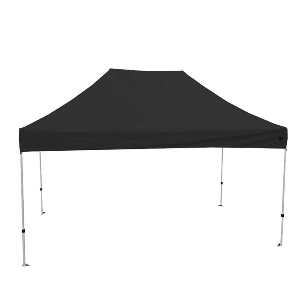 King Canopy Athena 10 ft. x 15 ft. Black Cover White Frame Instant Pop ...