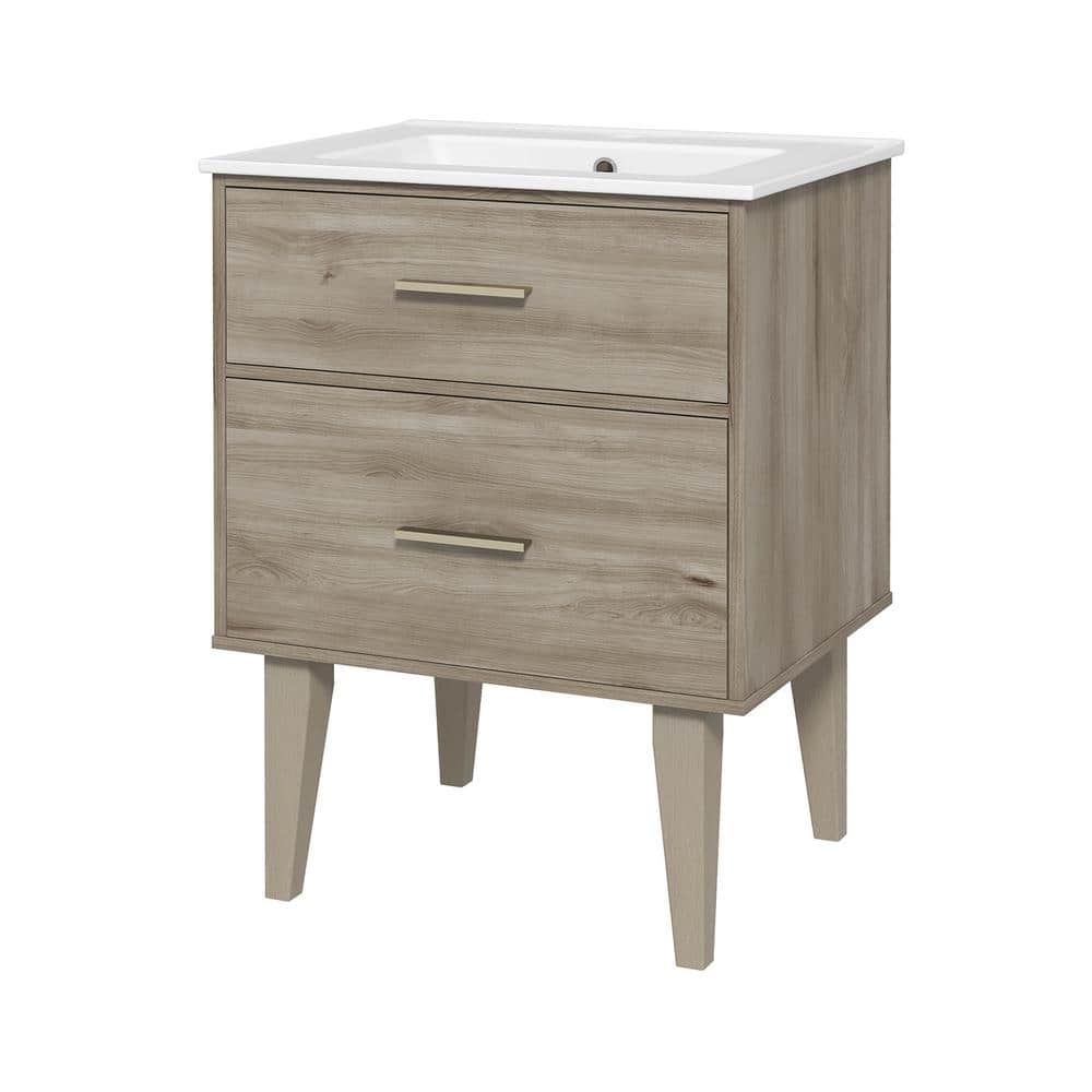 JAYDEN CREATION Semele 24 in. Single Sink Freestanding Bathroom Vanity ...