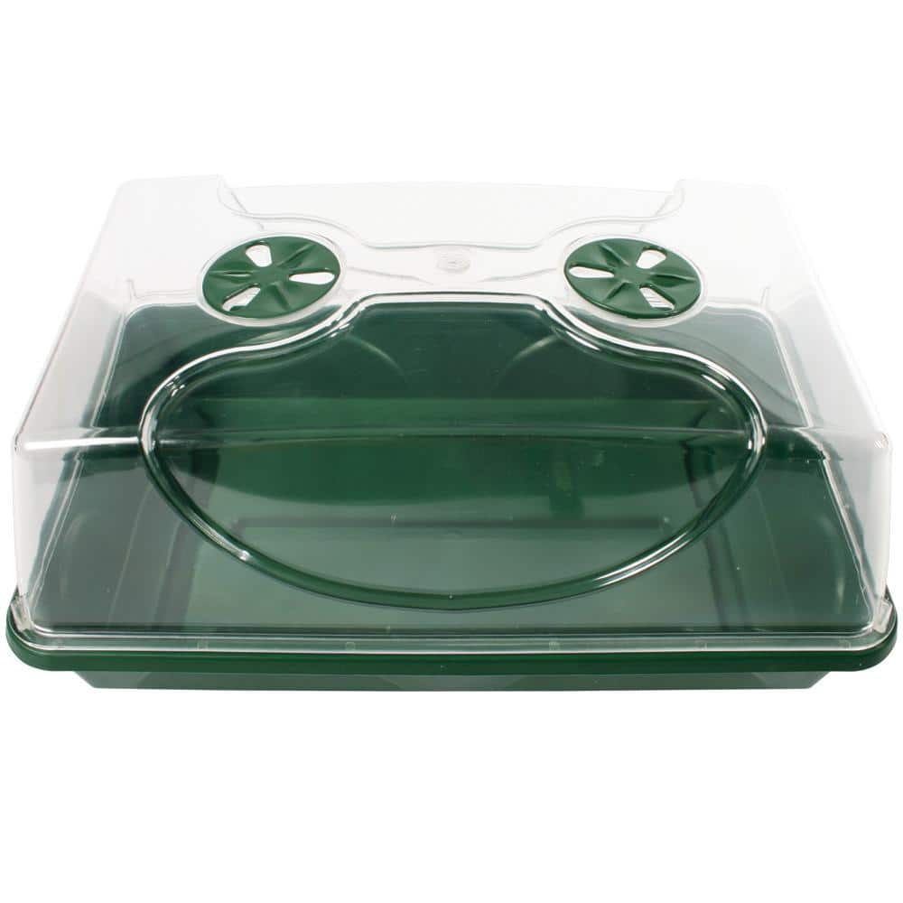 EarlyGrow 15 in. x 9 in. x 6.5 in. Plastic Domed Herb and Seed ...