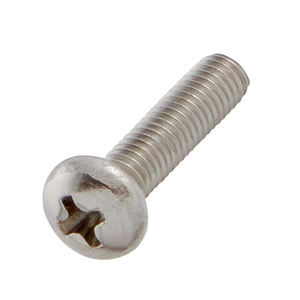 Everbilt M3-0.5x12mm Stainless Steel Pan Head Phillips Drive Machine ...