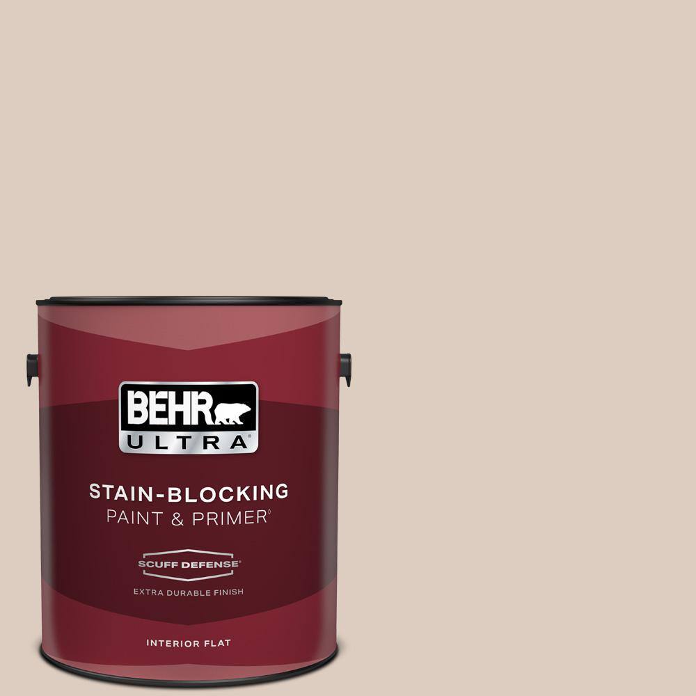 BEHR ULTRA 1 gal. #N190-2 Stonewashed Brown Extra Durable Flat Interior ...