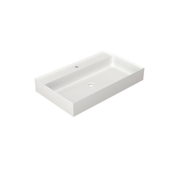 SJ STAR&JANE 31-1/2 in. x 19 in. Rectangular Bathroom Vessel Sink in ...