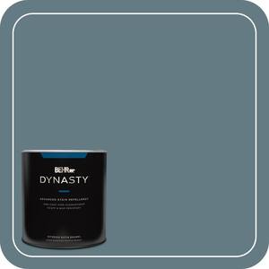 BEHR PREMIUM PLUS 8 oz. #540F-5 Smokey Blue Semi-Gloss Interior ...