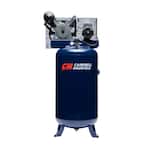 Husky 60 Gal. 3.7 HP 1-Phase 175 PSI Oil Lubed Belt Drive Stationary Electric Air Compressor ...