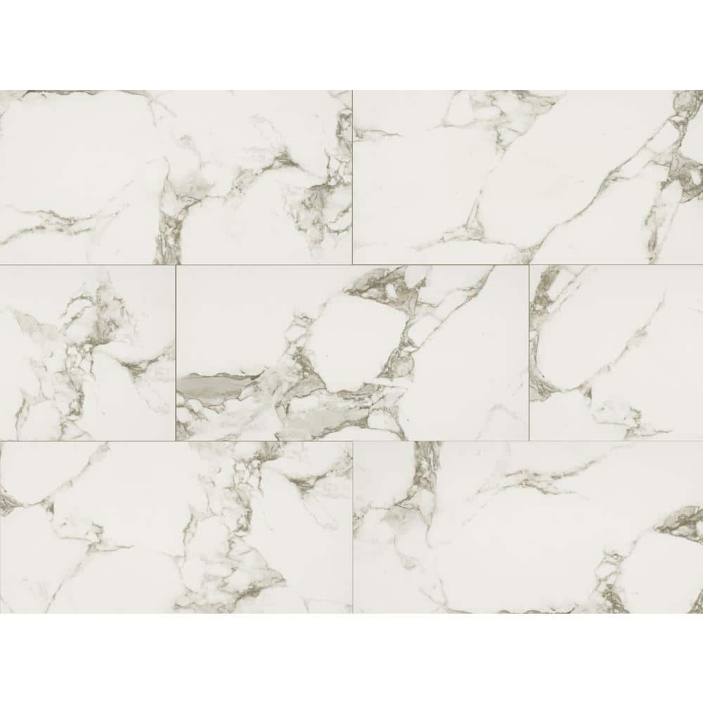 MSI Statuario 12 in. x 24 in. Matte Porcelain Floor and Wall Tile (512 ...