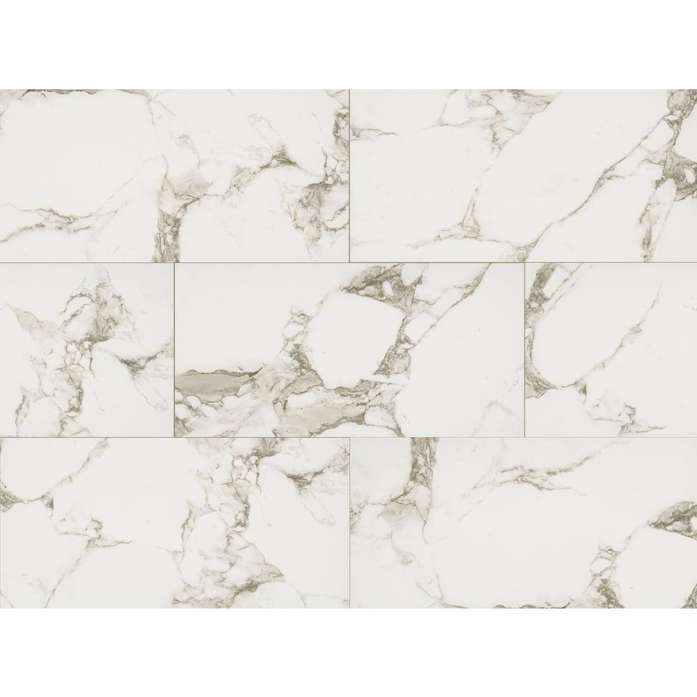 MSI Statuario 12 in. x 24 in. Matte Porcelain Floor and Wall Tile (512 ...