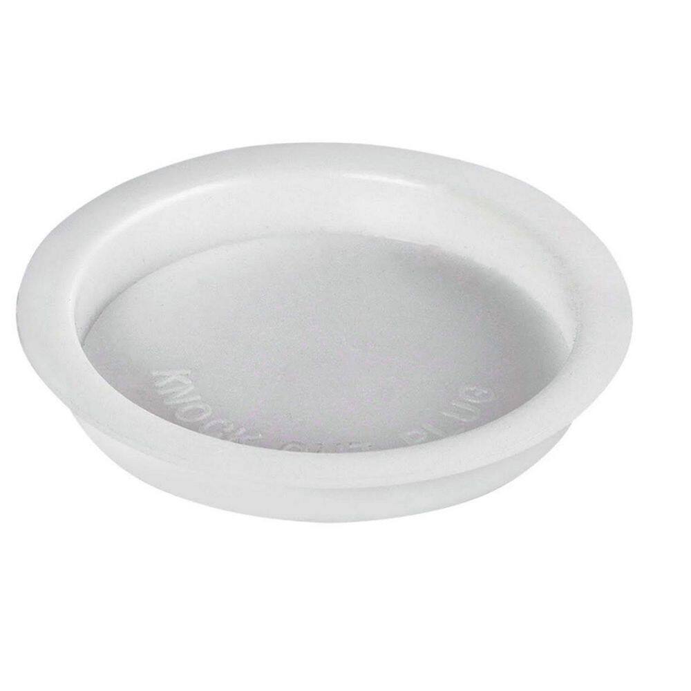PLUMBFLEX 4 in. White Rigid PVC DWV Test Cap, Socket Connection for ...
