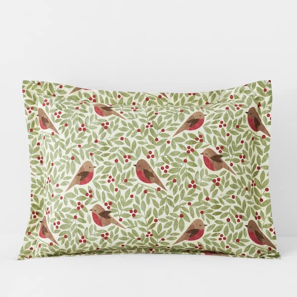 The Company Store Company Cotton Ivory Multi Robin and Berries Cotton ...