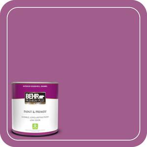 BEHR PREMIUM PLUS 8 oz. #P110-6 Wild Berry Semi-Gloss Interior/Exterior ...