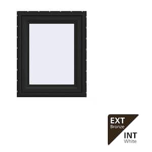 TAFCO WINDOWS 32 in. x 32 in White Triple-Pane Decorative Insulated ...