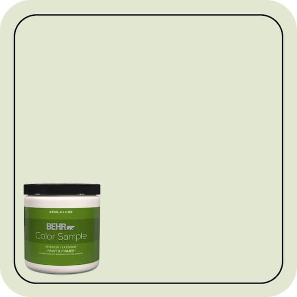 BEHR PREMIUM PLUS 8 oz. #M370-2 Cabbage Leaf Semi-Gloss Interior ...