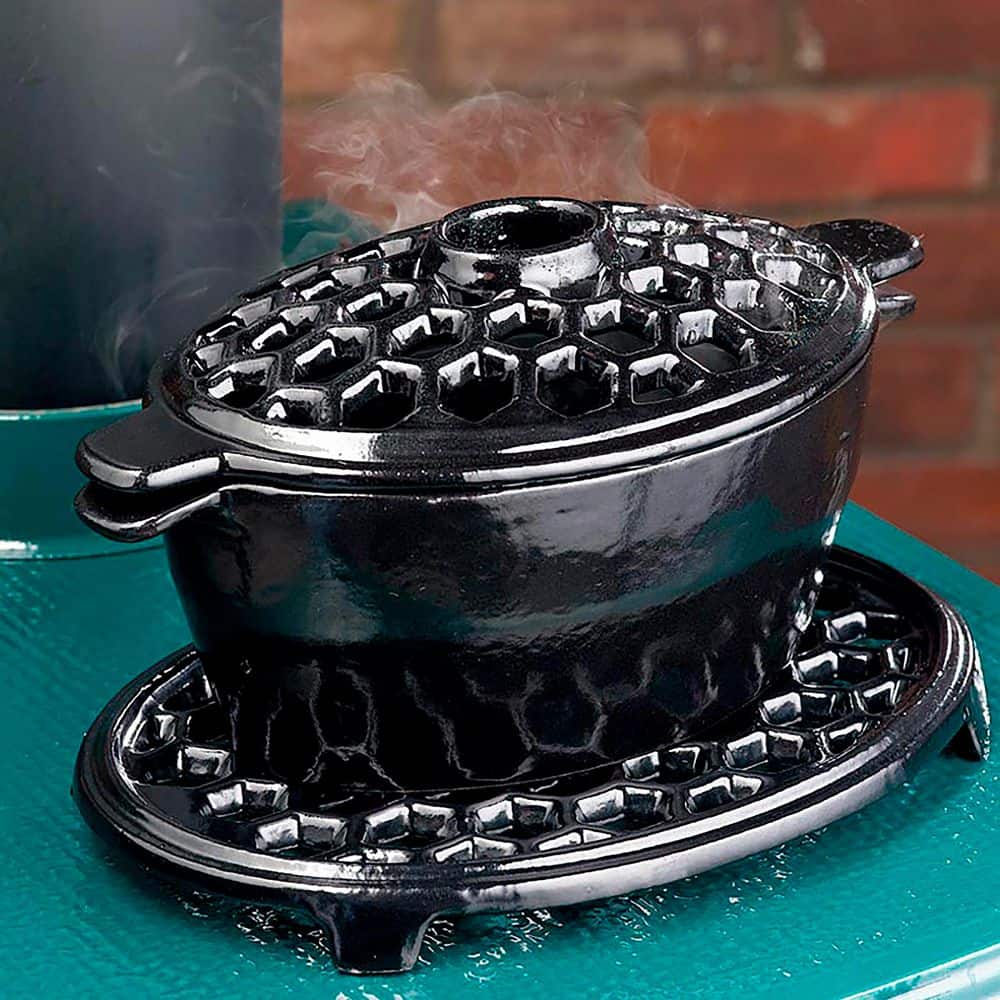 Evergreen Enterprises 1.5 qt. Black Cast Iron Lattice Wood Stove ...