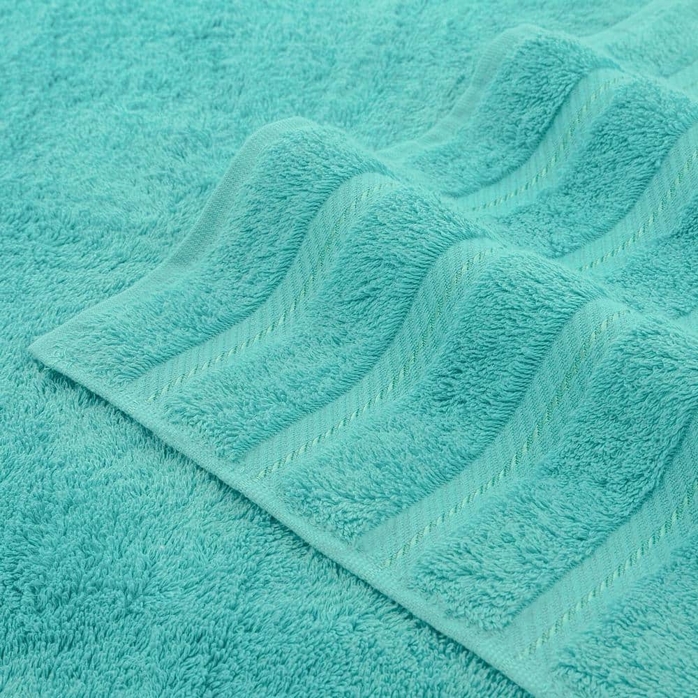 Turquoise Blue 6-Piece Turkish Cotton Towel Set Best Deals and Price ...