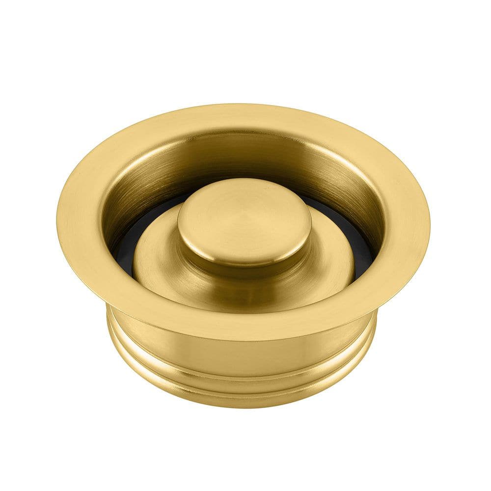 LUXIER Kitchen Sink Garbage Disposal Flange and Stopper in Brushed Gold ...