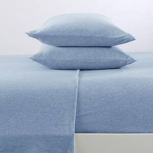 Martex 4-Piece Ceil Blue Solid 225 Thread Count Cotton Blend King Sheet ...