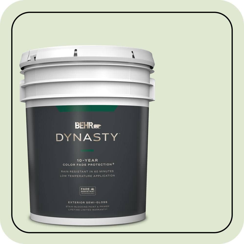 BEHR DYNASTY 5 gal. #M370-2 Cabbage Leaf Semi-Gloss Exterior Stain ...