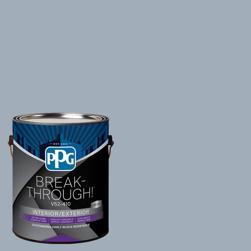 Break-Through! 1 gal. PPG1040-4 Set in Stone Semi-Gloss Door, Trim ...