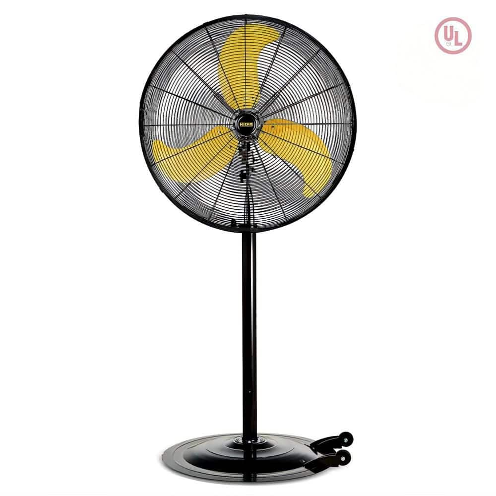 Edendirect 30 in. High Velocity 3-speed Industrial Pedestal Fan in ...