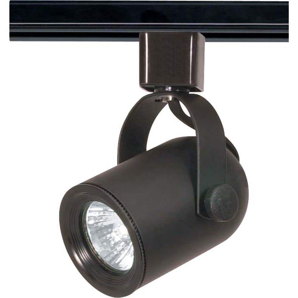 SATCO 1-Light MR16 120-Volt Black Round Back Track Lighting Head TH316 ...