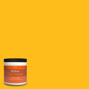 BEHR ULTRA 1 qt. #P290-7 Laser Lemon Extra Durable Flat Interior Paint ...
